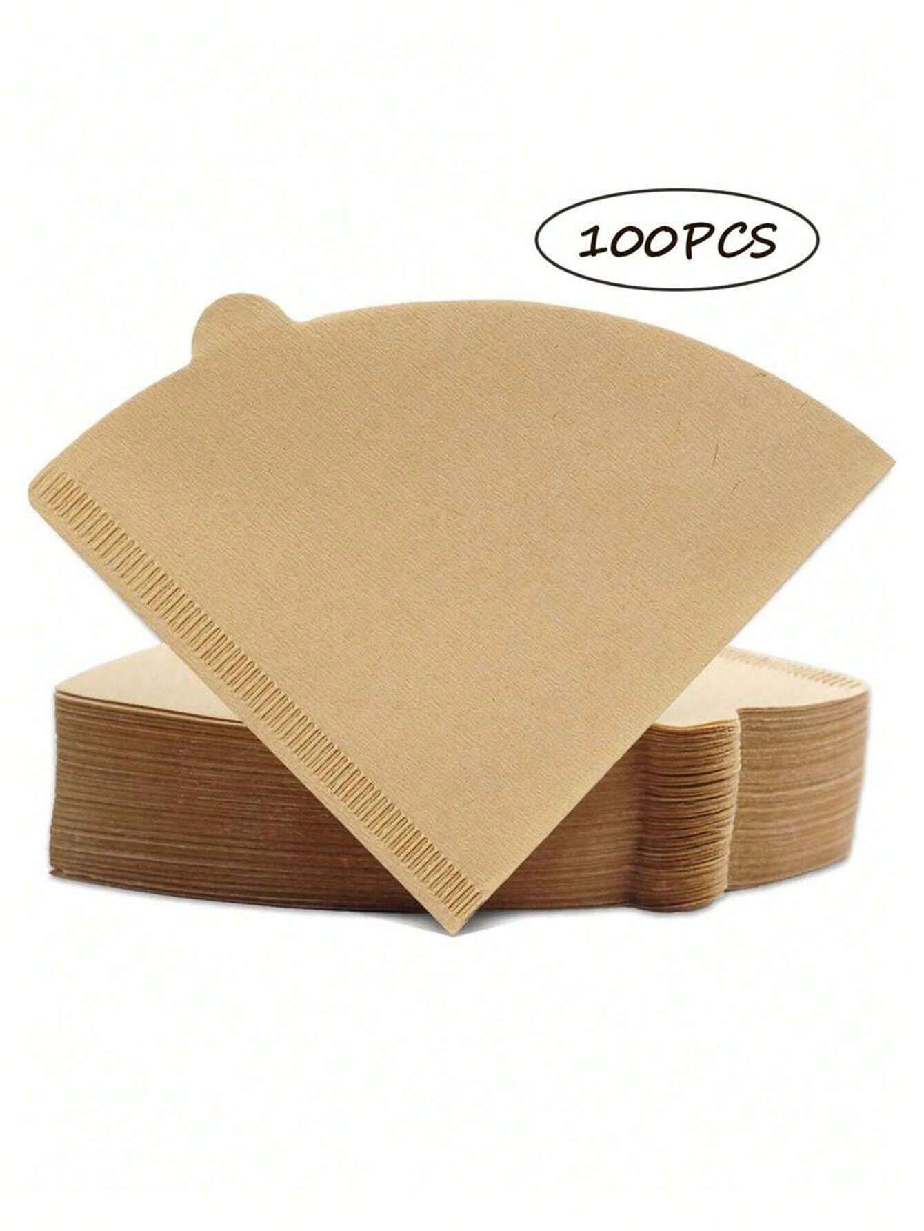 100Pcs Coffee Filters V60,Cone Shaped Paper Filters Easy To Use ...