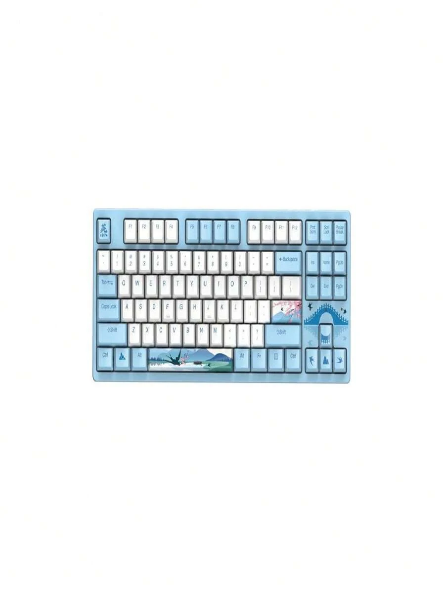 Dareu A87 Spring Swallow Theme 87 Keys Compact Layout Mechanical Gaming ...
