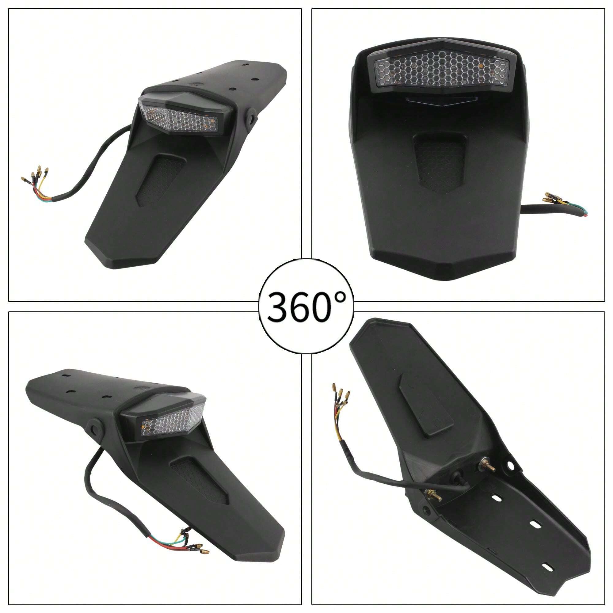 Universal Motorcycle Rear Fender Tail Light Brake Light 12V For ...