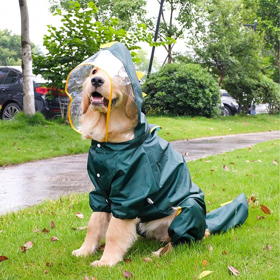 Dog Raincoat, Tail Protect Legs Cover Dinosaur Cosplay Raincoat Costume ...