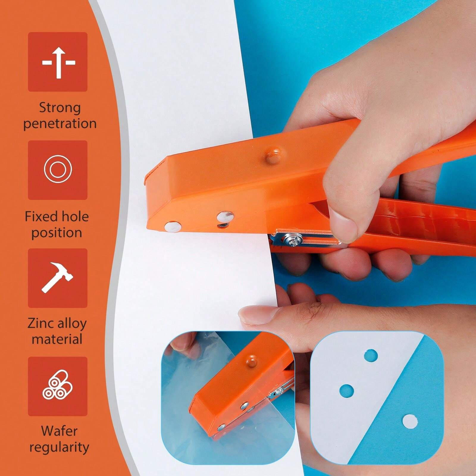 Hole Punch Pliers 5/16 Inch Adjustable Screw Cover Hole Punch Ergonomic ...