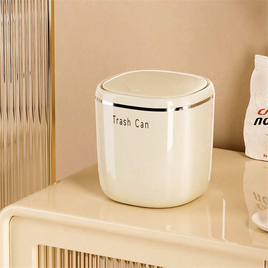 Kitchen Desktop Trash Can Press Type Restaurant Organizer Tube Waste ...