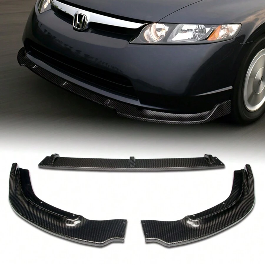 For 2006 2007 2008 Hondas' Civic Sedan 4DR JDM CS-Style Front Bumper ...