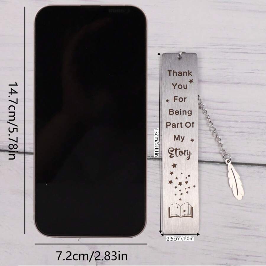 Personalized Engraved Stainless Steel Bookmark, Creative Literary Gift ...