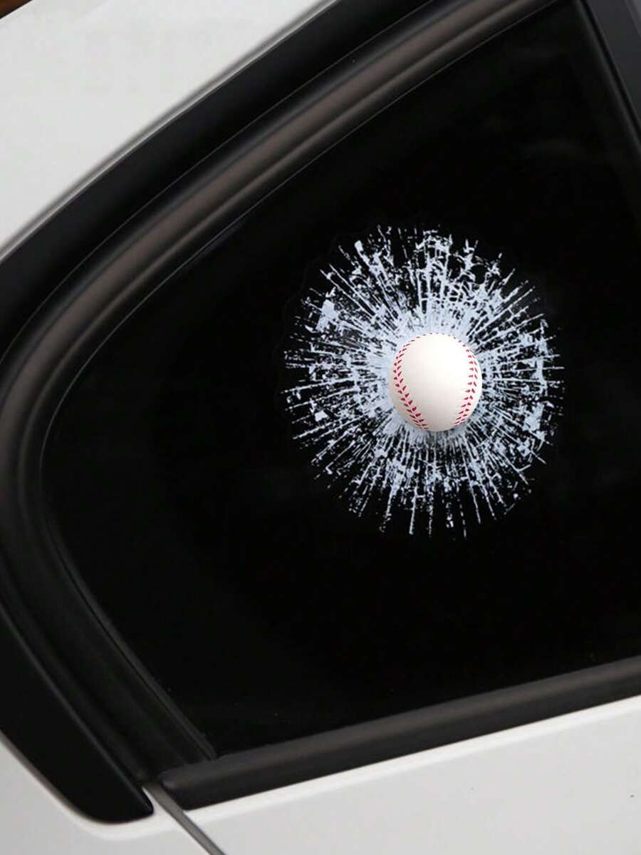 3D Ball Shaped Car Sticker, Funny And Creative Tennis Decal For Car ...