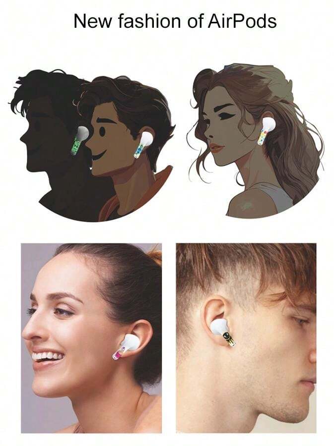 ROCKBEAR Musical Notes Harmony Sticker Covers For AirPods Pro 2nd ...
