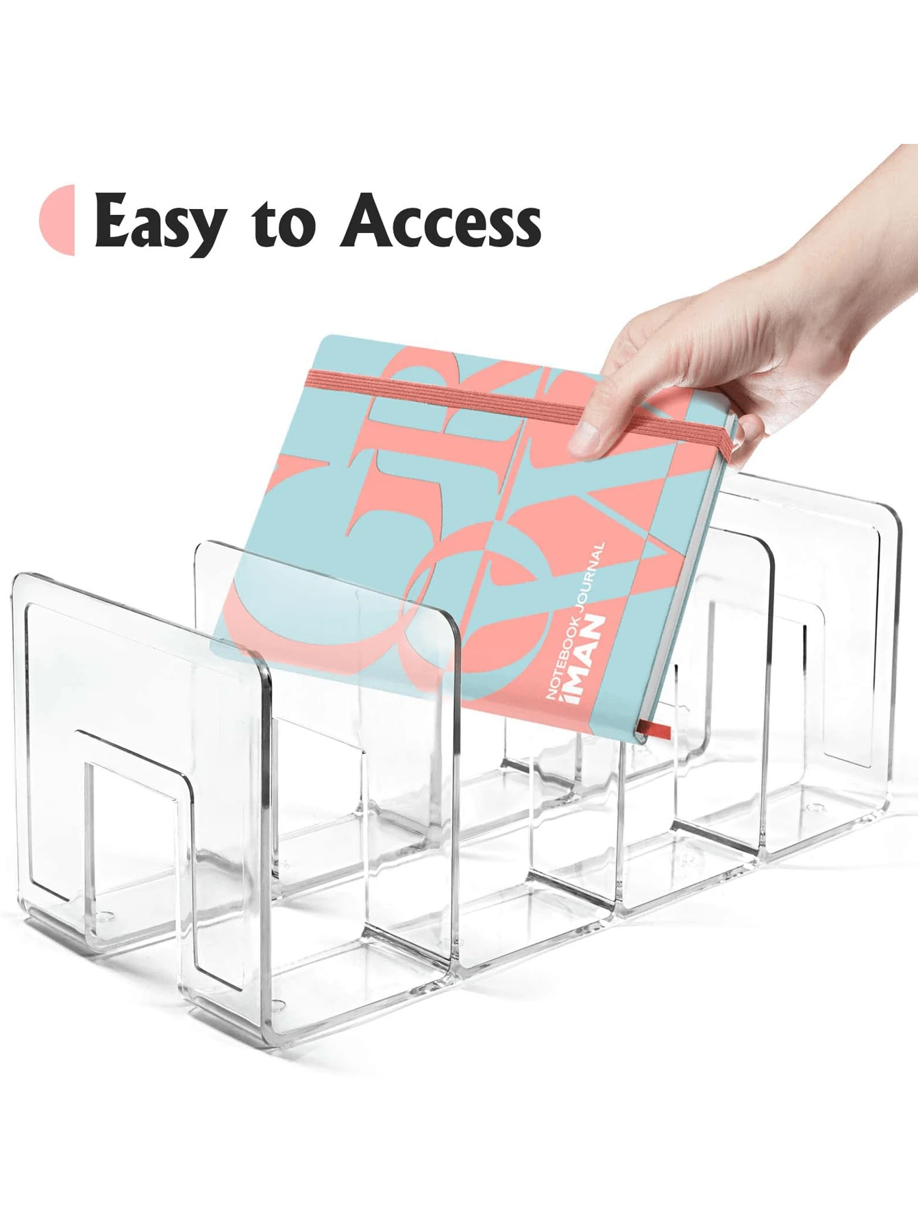 1pc Desktop Clear Acrylic Student Book Stand, Acrylic Desk File Sorter ...