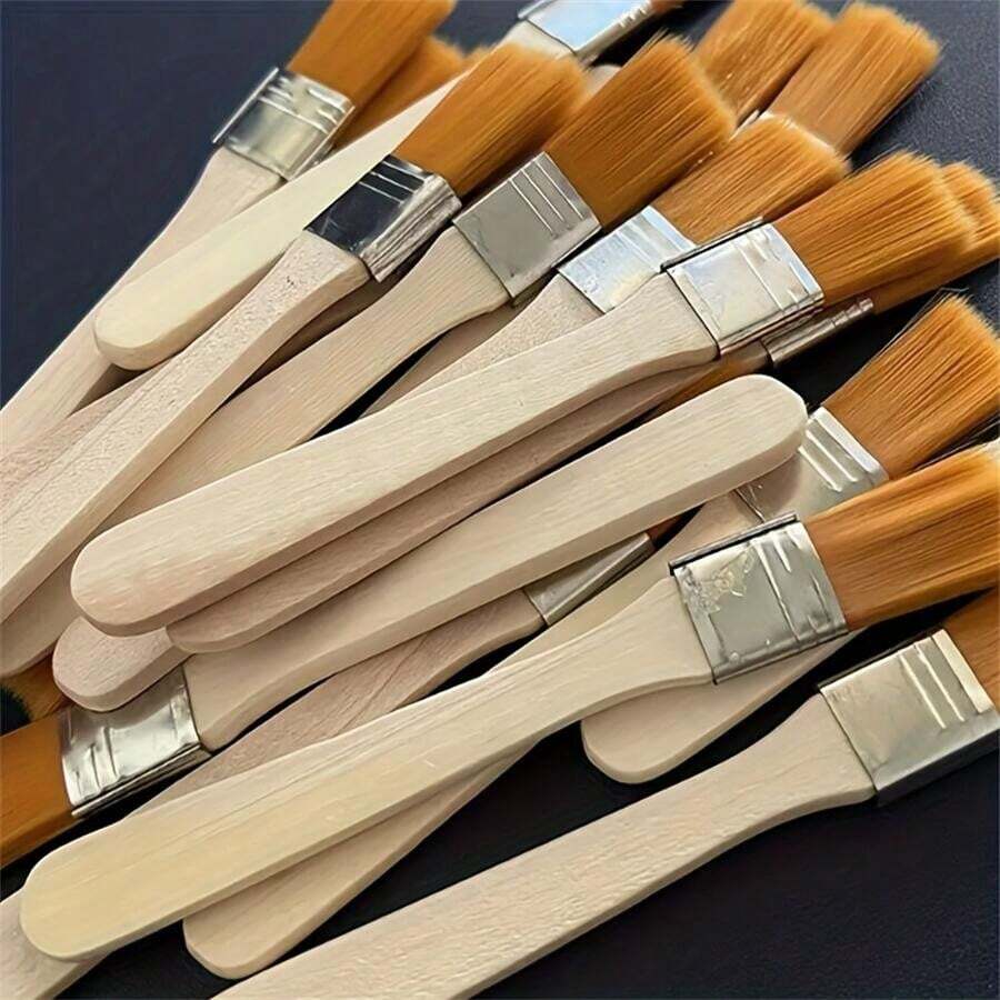 10pcs Premium Nylon Fiber Bristle Brushes - Versatile Art Paint ...