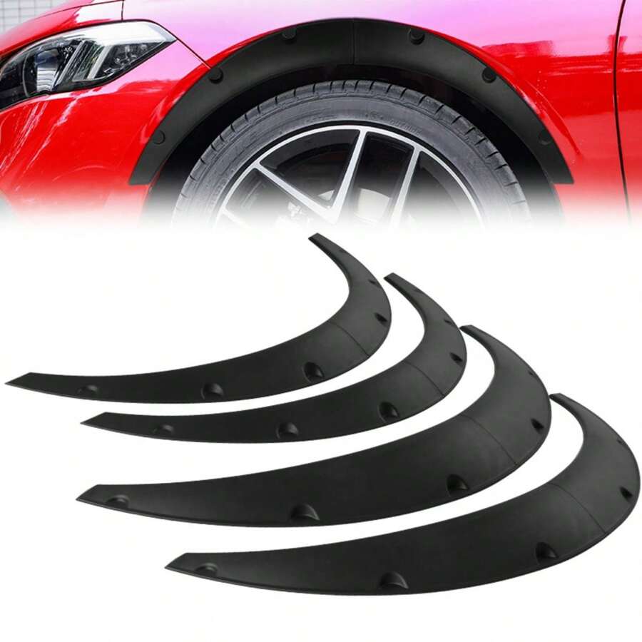 4Pcs Universal Flexible Car Mudguards Mud Splash Guards Mud Flaps ...