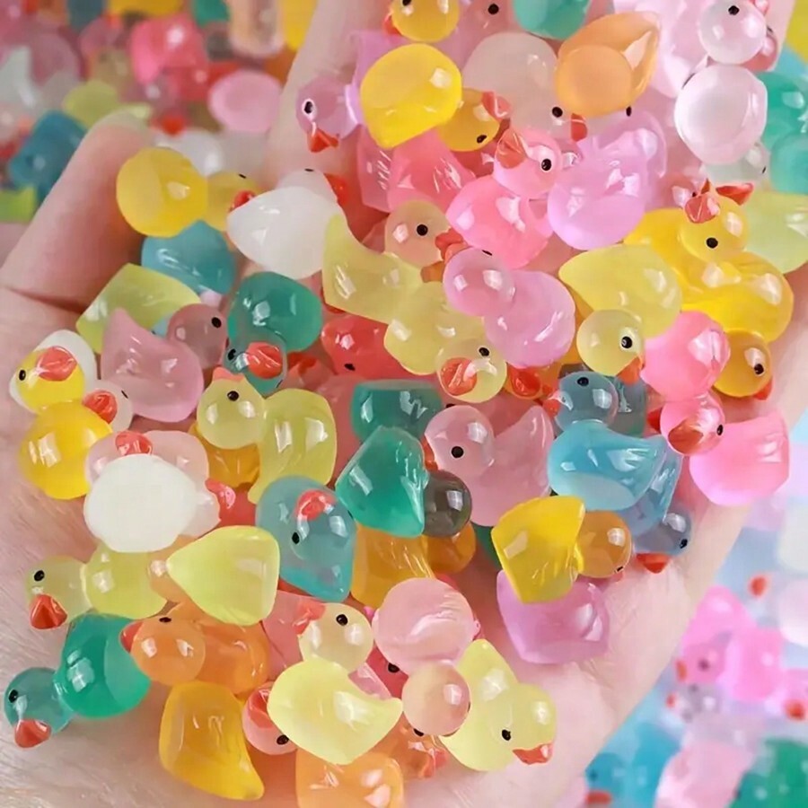 30 Pieces Mini Small Resin Ducks Small Miniature Plastic Ducks Bulk ...