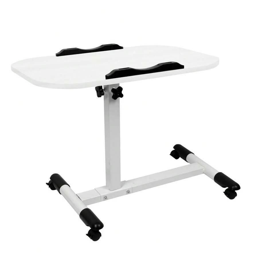Mobile Bedside Table On Wheels, Notebook Table Height Adjustable ...