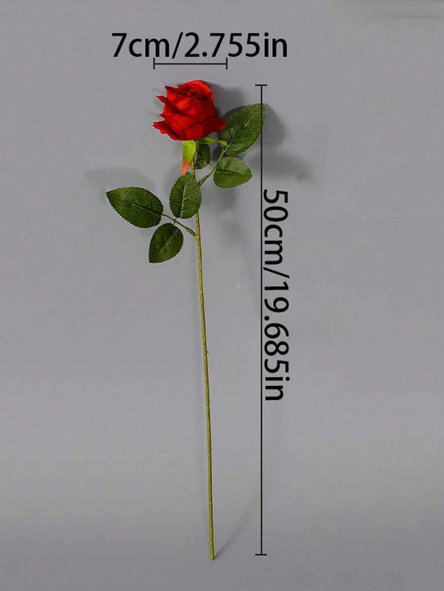 8pcs Artificial Velvet & Pearl Decor Rose Flowers, Perfect For Home ...