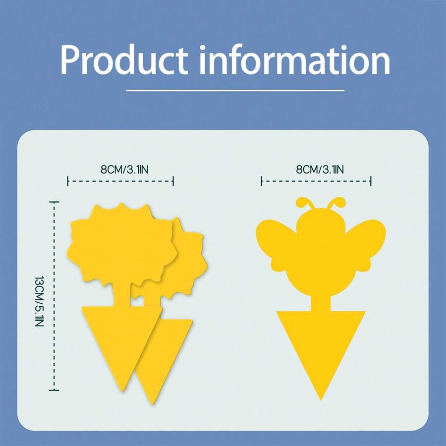 Fruit Fly Sticky Traps, Insect Killer Sticky Glue Pads, For Indoor ...