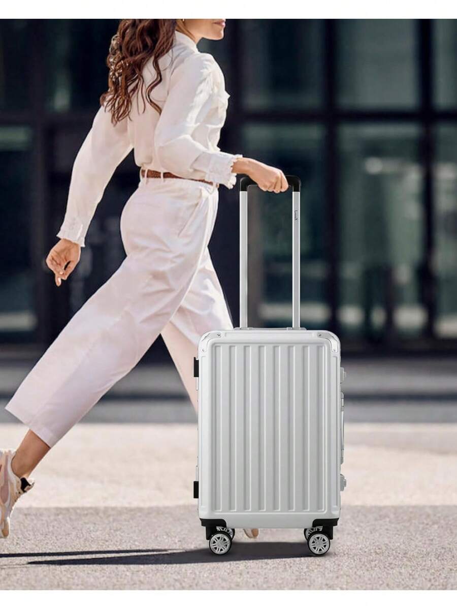 LUGGEX LUGGEX Carry On Luggage With Aluminum Frame, 36L Polycarbonate ...