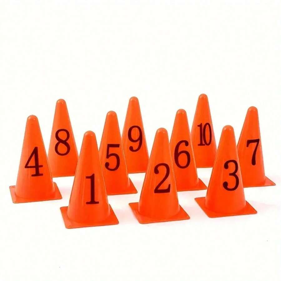 1-10 Number Sign Cones, Basketball Training Equipment, Agility Speed ...