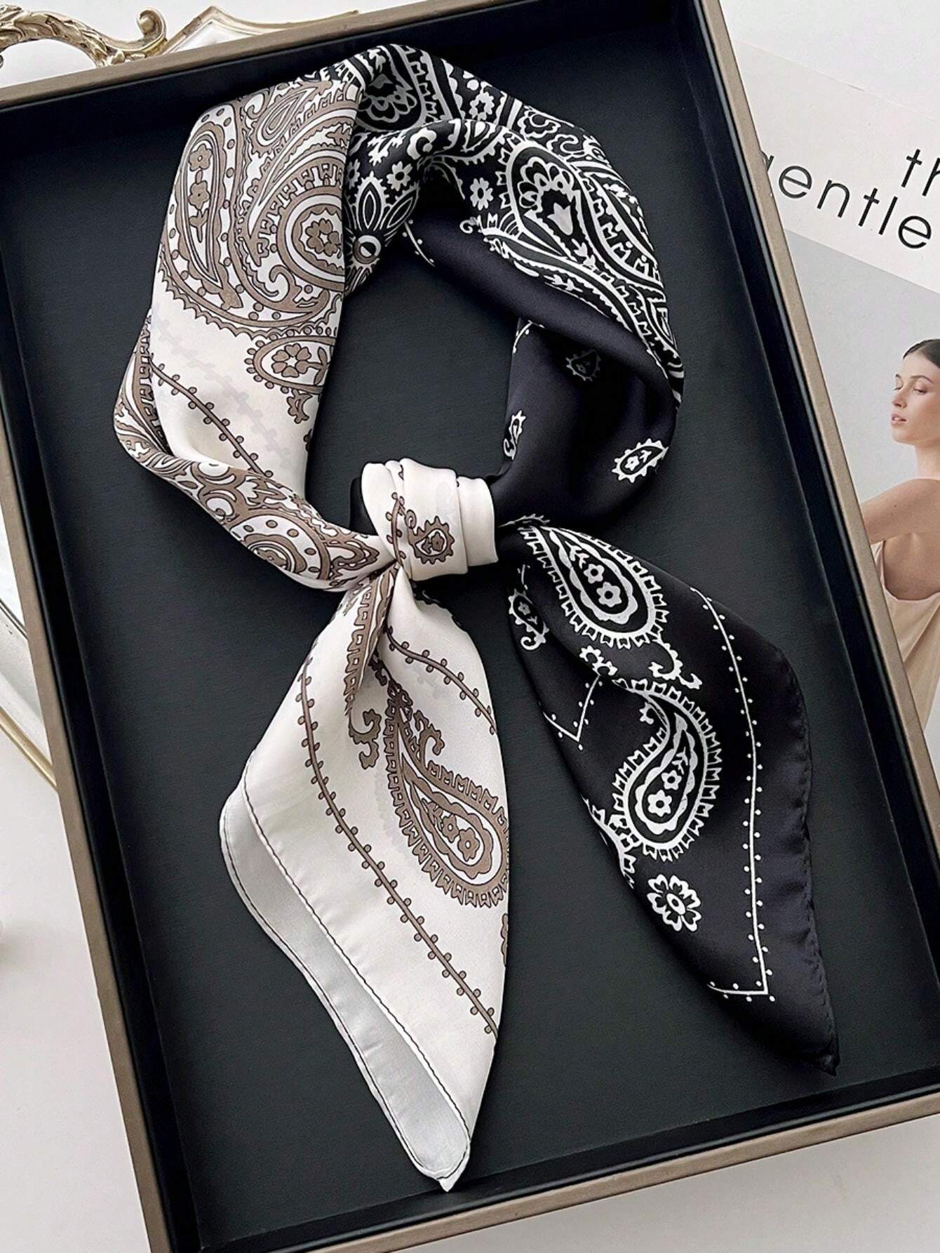 1 Pc 70cm Square Scarf Women Bandana Print Head Scarves Band Fashion ...