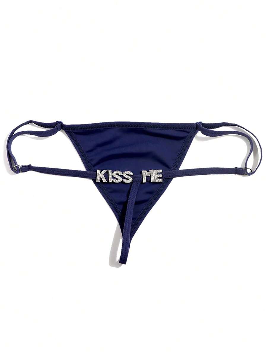 Custom Thong G-Strings With Gold Charms Name • Personalized Charm Thong ...