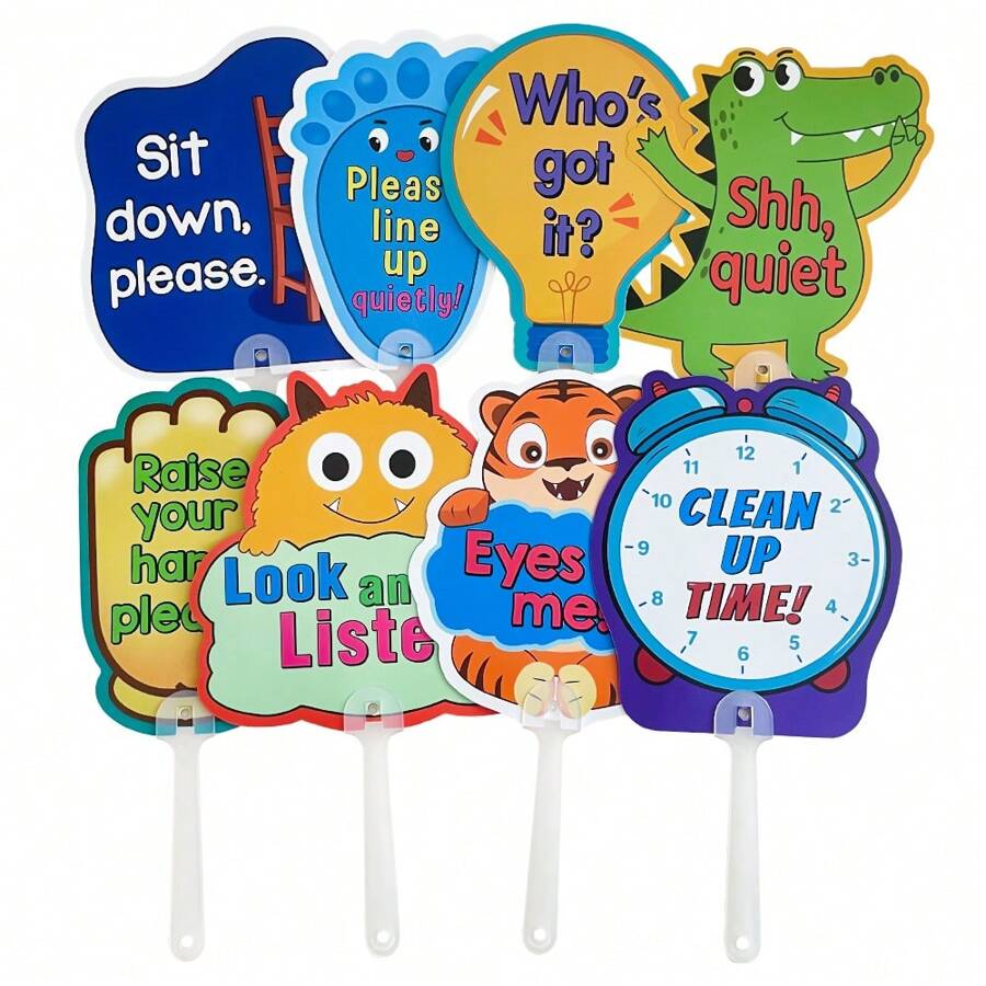 8 Pieces Manage Your Class Signs Management Signs Handy Teacher ...
