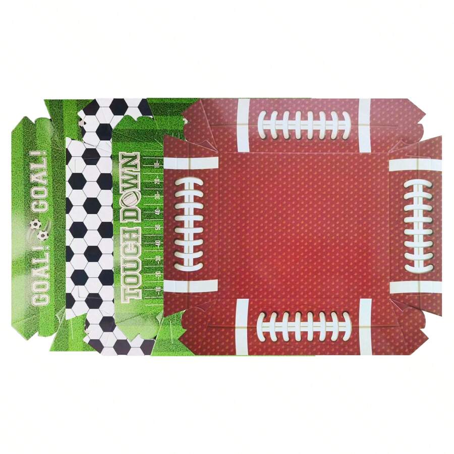 12pcs Multi-Colored American Football-Themed Snack Boxes, Ideal For ...
