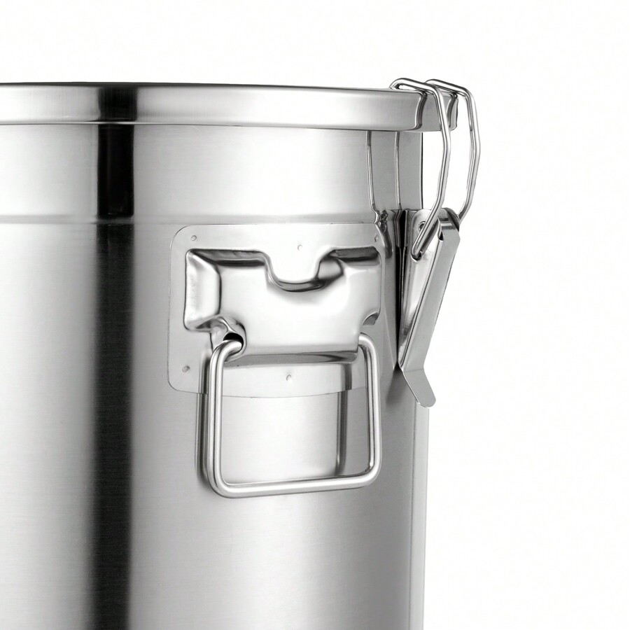 CNCEST 304 Stainless Steel Airtight Canister With Airtight Lids, 21L ...