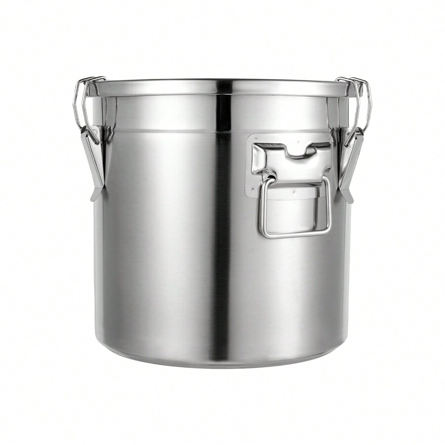 CNCEST 304 Stainless Steel Airtight Canister With Airtight Lids, 21L ...