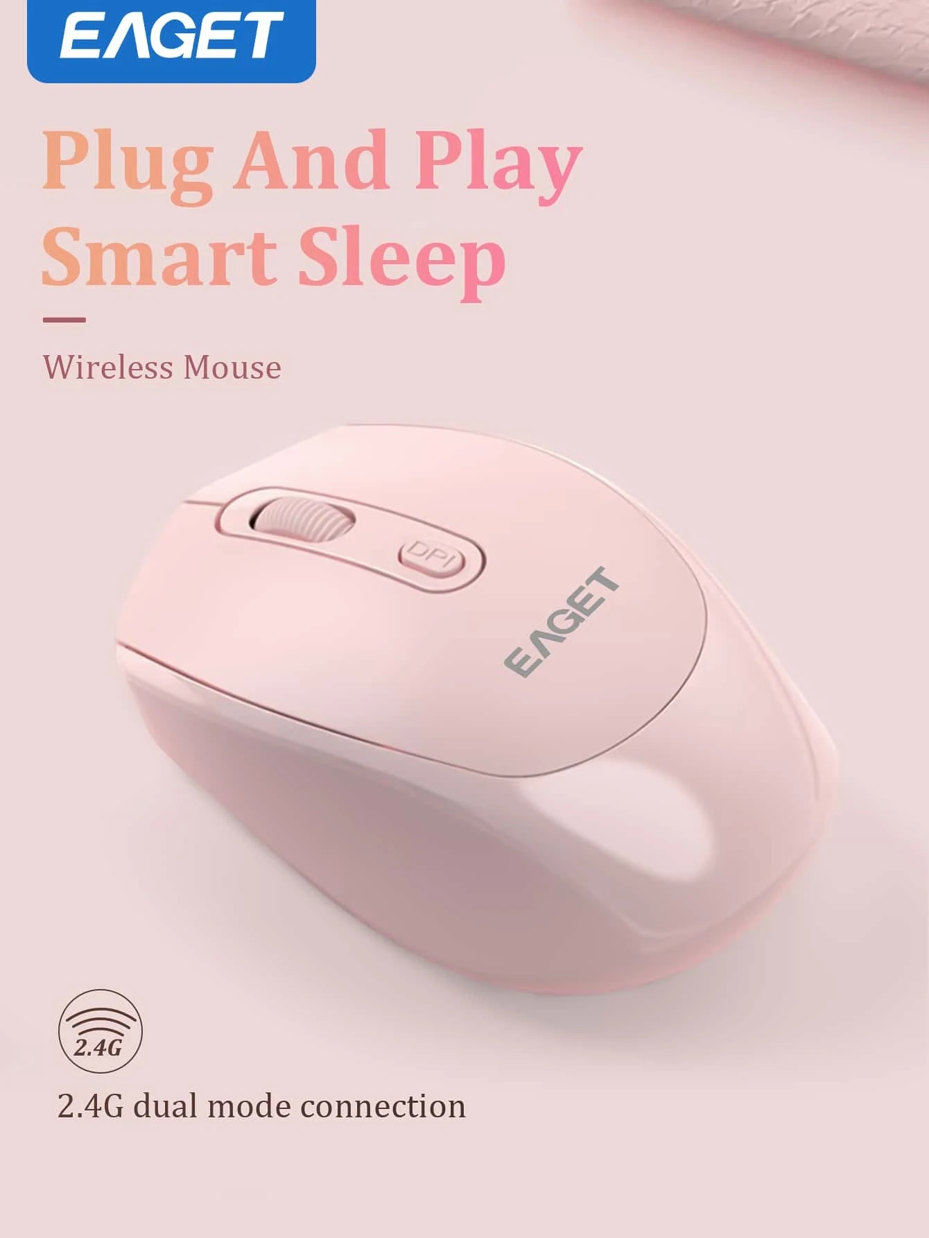 EAGET Mouse Sem Fio Eaget com 2,4G Wireless - Perfeito para trabalho e ...