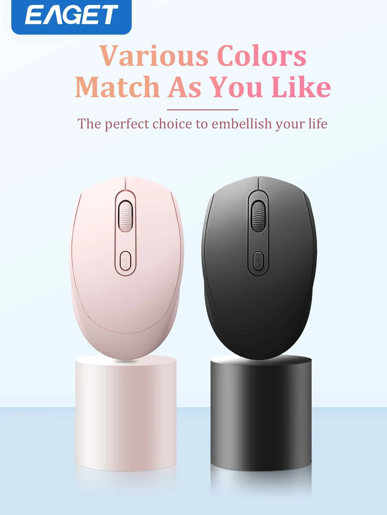 EAGET Mouse Sem Fio Eaget com 2,4G Wireless - Perfeito para trabalho e ...