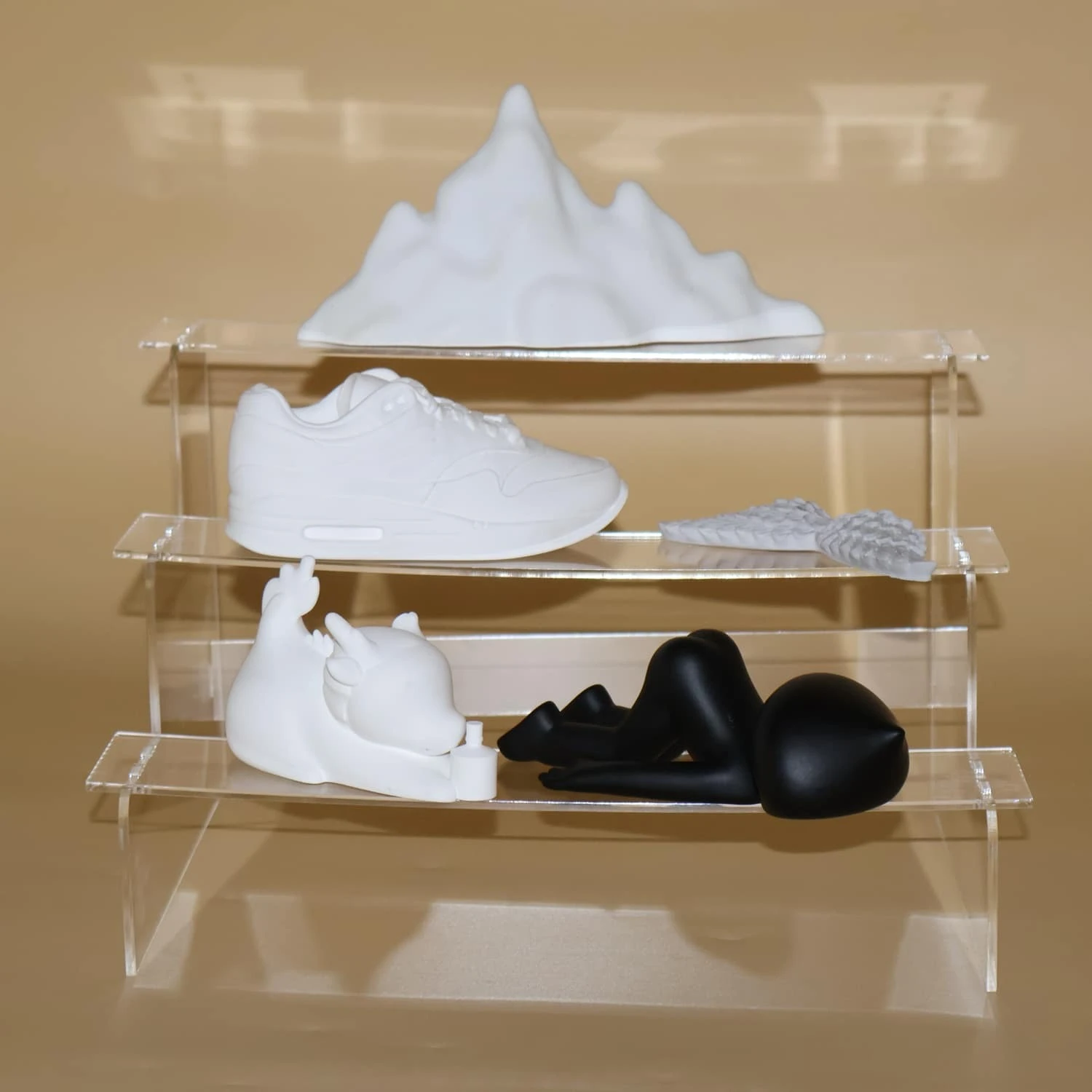 DIY 3-Tier Acrylic Staircase Display Shelf Kit - Scratch-Resistant ...