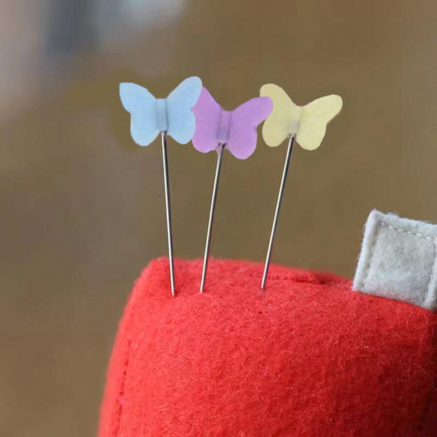 100pcs Color Pin, Bead Needle Positioning Needle, Regulation, Butterfly ...
