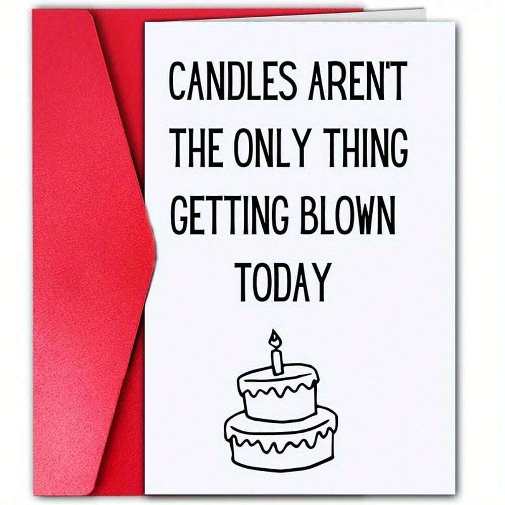1pc Dirty Love Birthday Card For Him, Messy Birthday Card For Husband ...
