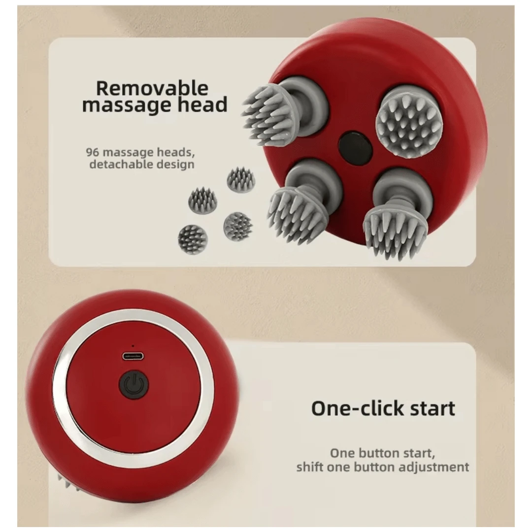 Electric Scalp Massager With Kneading And Nurturing Features For Head ...