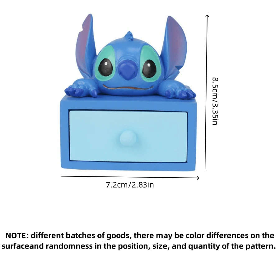 1ชิ้น การ์ตูน Stitch กล่องตกแต่งบ้านกล่องอะนิเมะ Figurines Stitch สร้อย ...