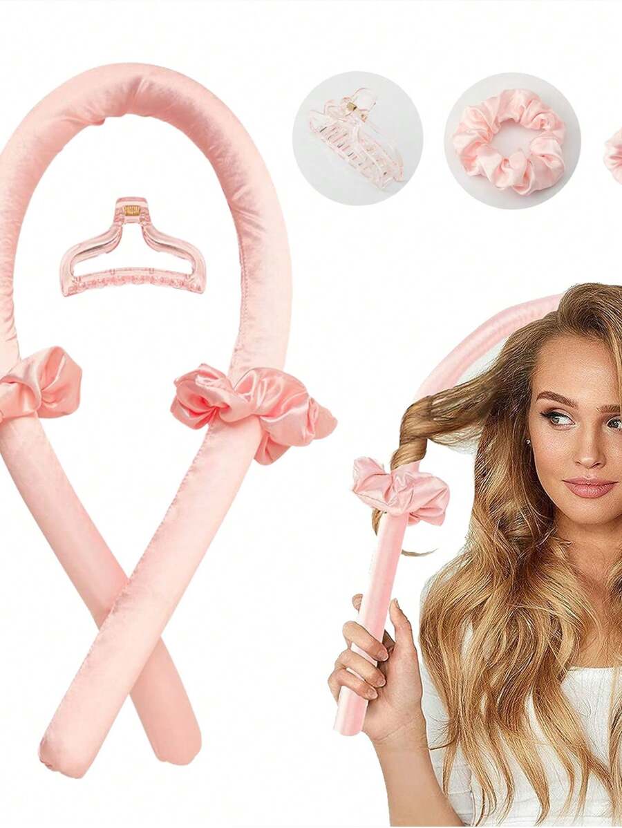 4pcs/Set Heatless Curling Rod Headband, Heatless Hair Curler No Heat ...