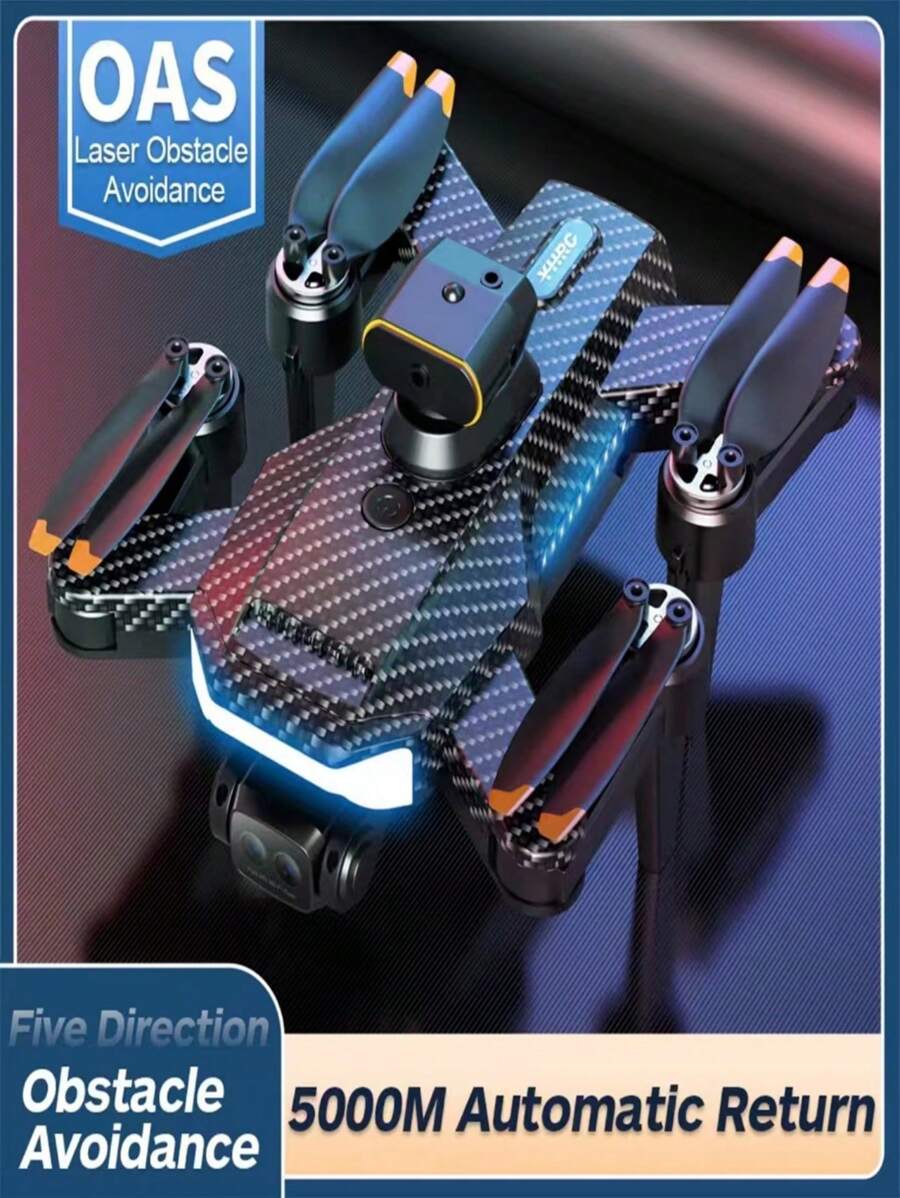 P9 Upgraded Version 4-Axis Folding Drone With 5-Side Obstacle Avoidance ...