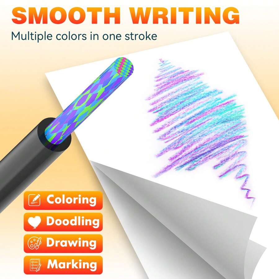 12 Matite colorate a colori dell'arcobaleno, matite colorate giganti ...