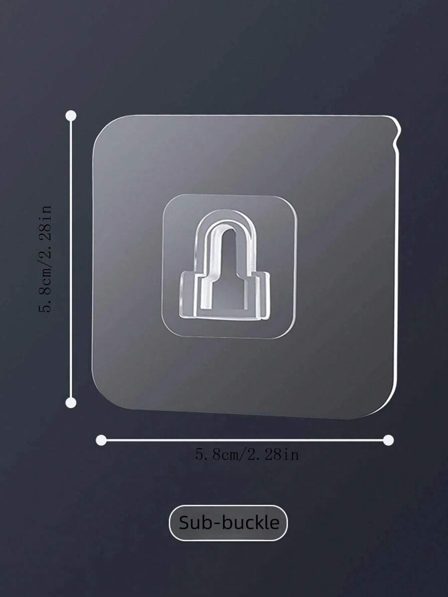 10 Pairs Multi-Functional Adhesive Hooks For Wall-Mounted Router Shelf ...