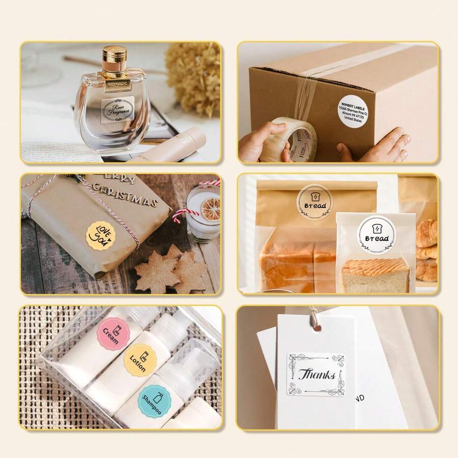 NiiMbot NIIMBOT 2 Rolls Labels For B1/B21/B3S Label Printer, Thermal ...