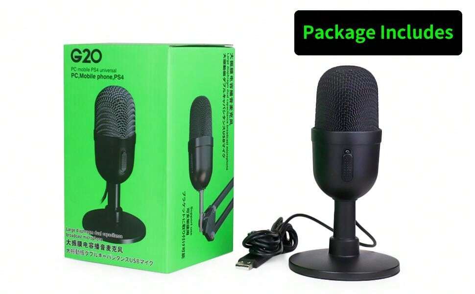 USB Microphone Studio Professional Condenser Microphone For PC Computer ...