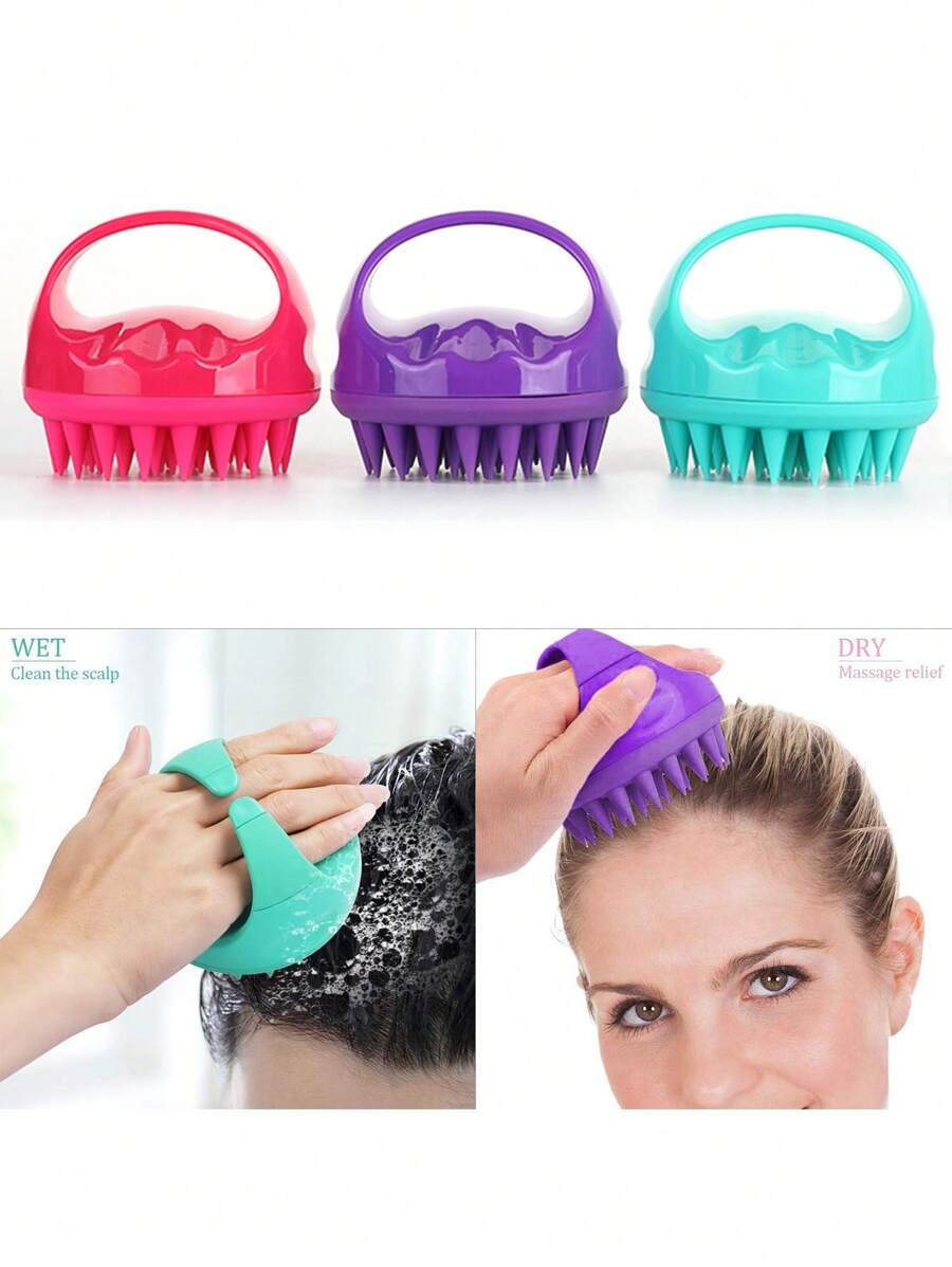 Scalp Massager, Scalp Scrubber With Soft Silicone Bristles, Scalp ...