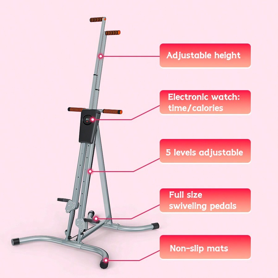 Vertical Climber Exercise Machine For Home Gym Cardio Climbing System ...