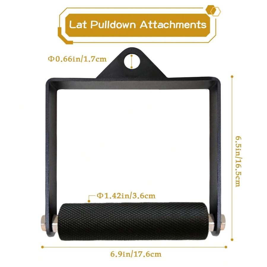 Fat Arm Wrestling Exercise D Handle, LAT Pulldown Attachments For Gym ...