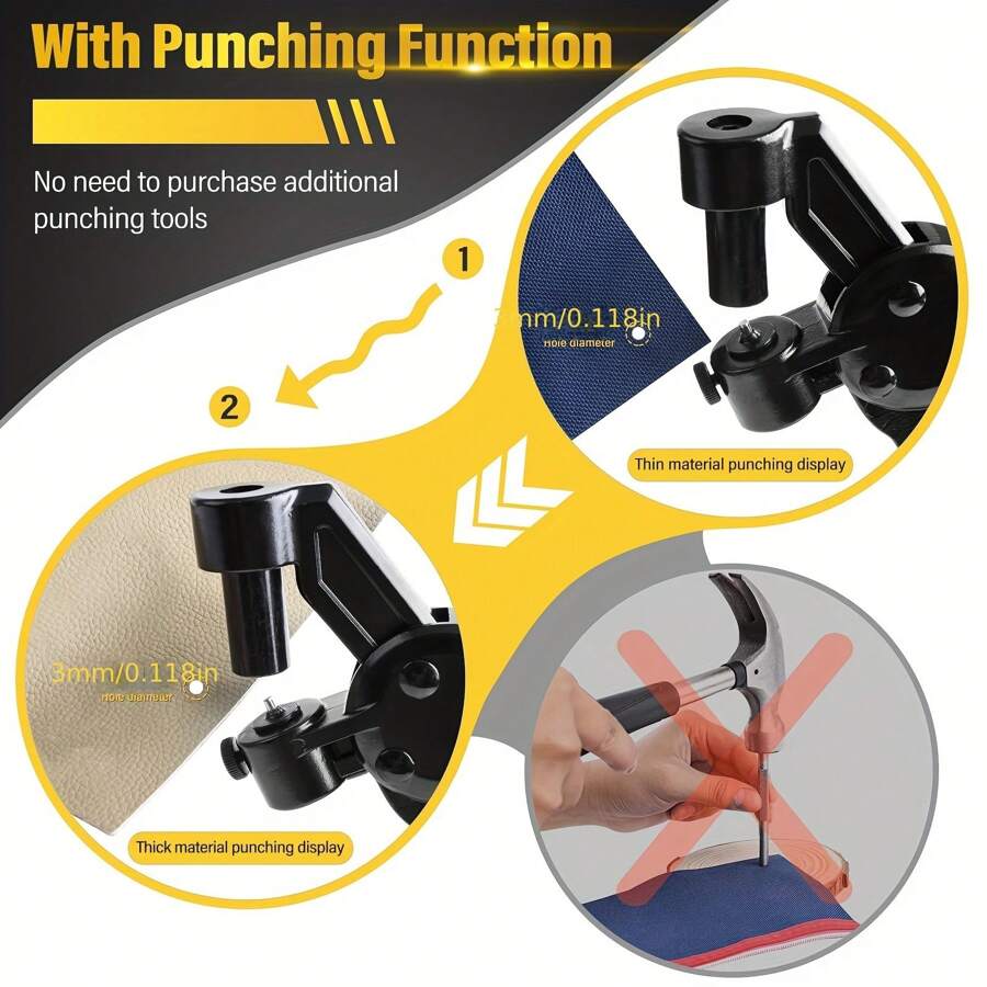 Upgrade Heavy Duty Snap Fastener Pliers For Metal Snaps, Punching ...