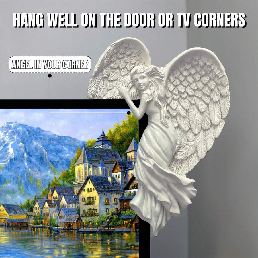 Angel Door Frame Decoration, Door Frame Angel Wing Sculpture, Corner ...