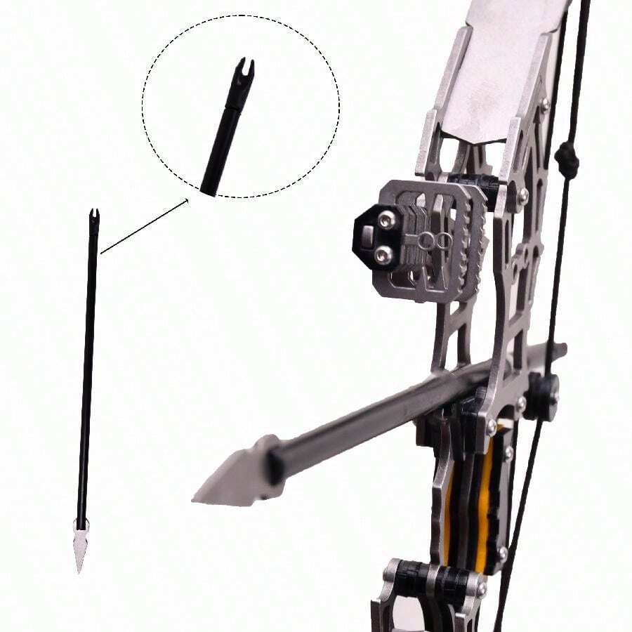9.5 Inch Mini Compound Bow Stainless Steel Includes Arrows And Target ...