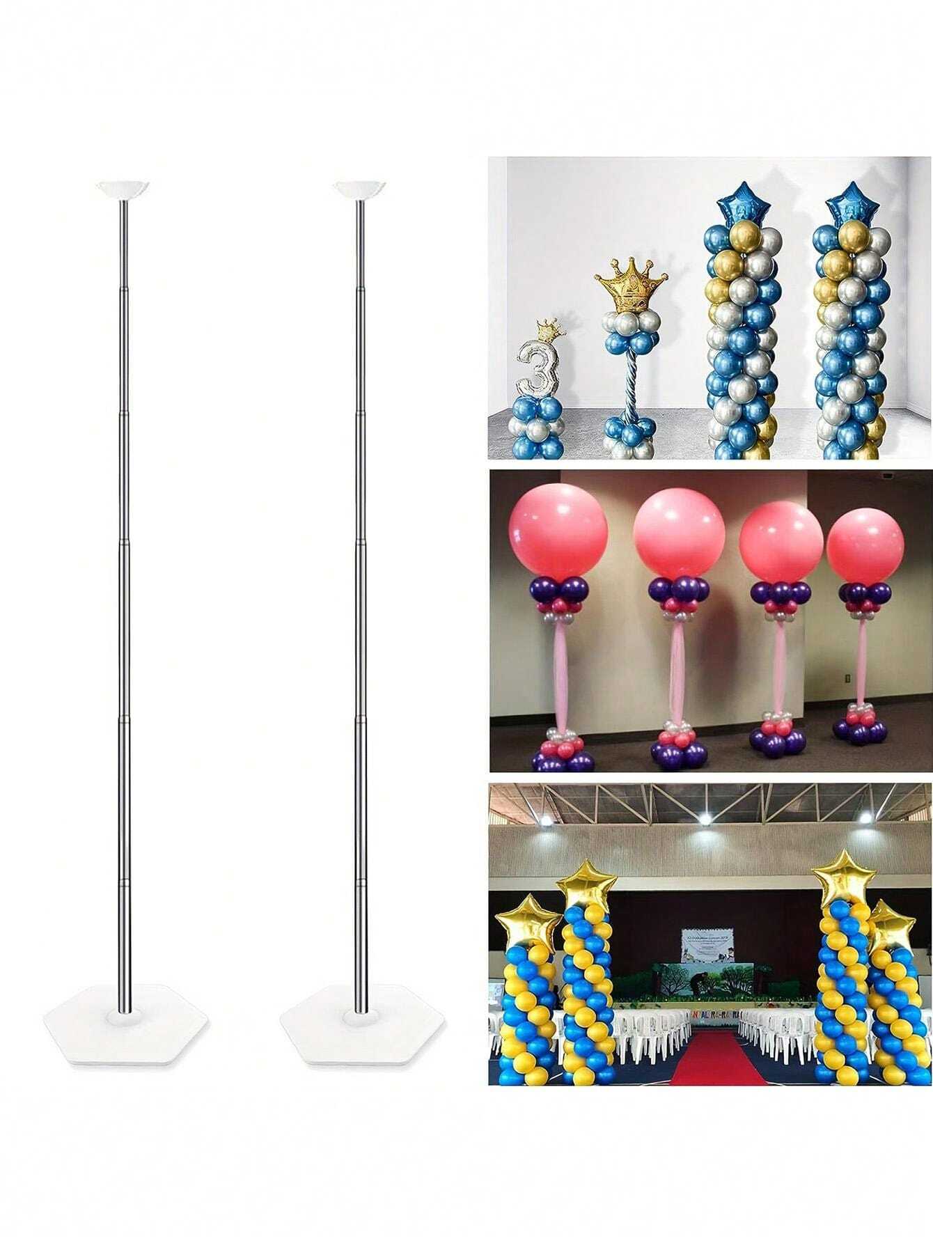 2m Retractable Pole Balloon Bowl Stand For Wedding Birthday Party ...