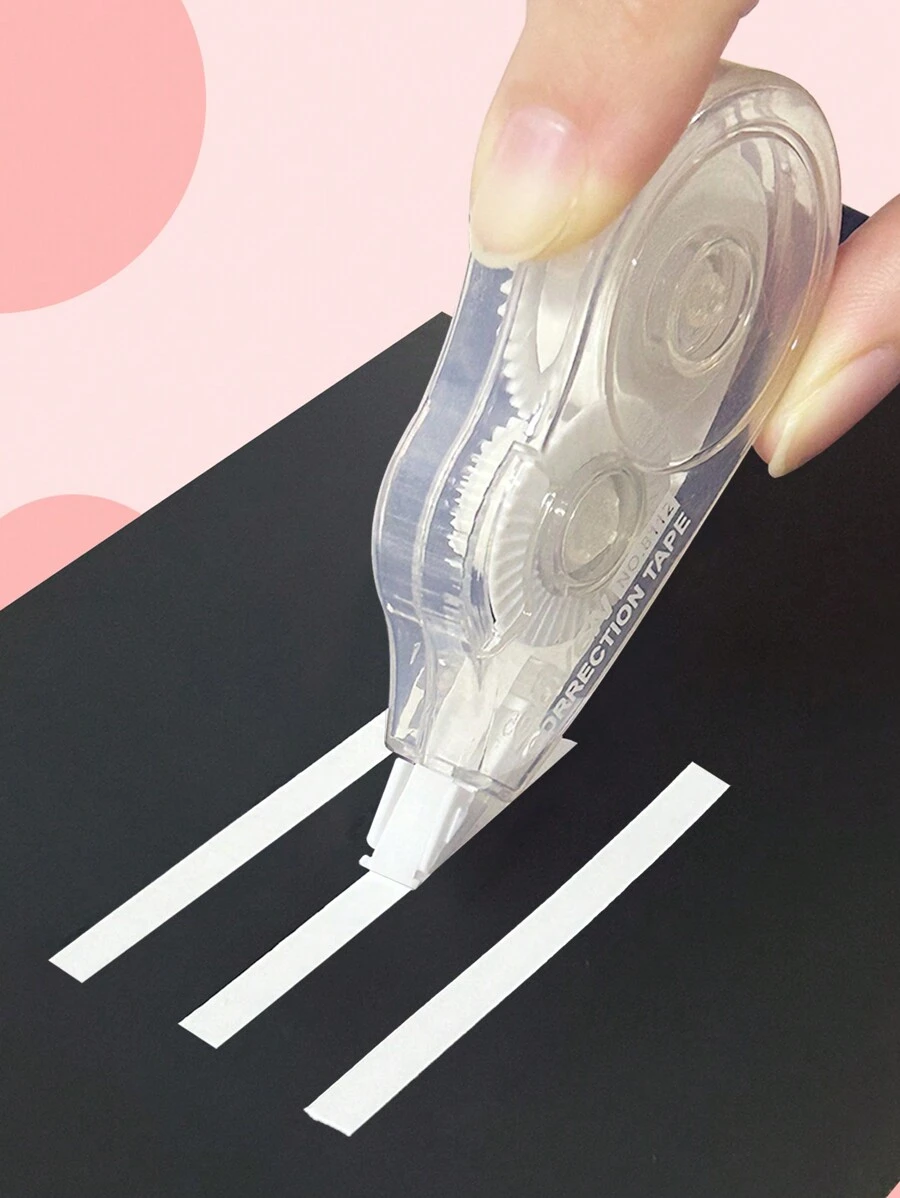 1pc Transparent Simple Design Correction Tape, Large Capacity, Quiet ...