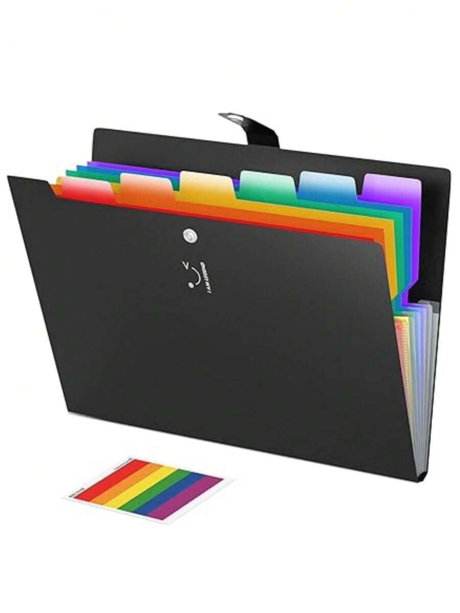 Free Shipping Expandable A4 File Folder With 7 Compartments For Storing ...