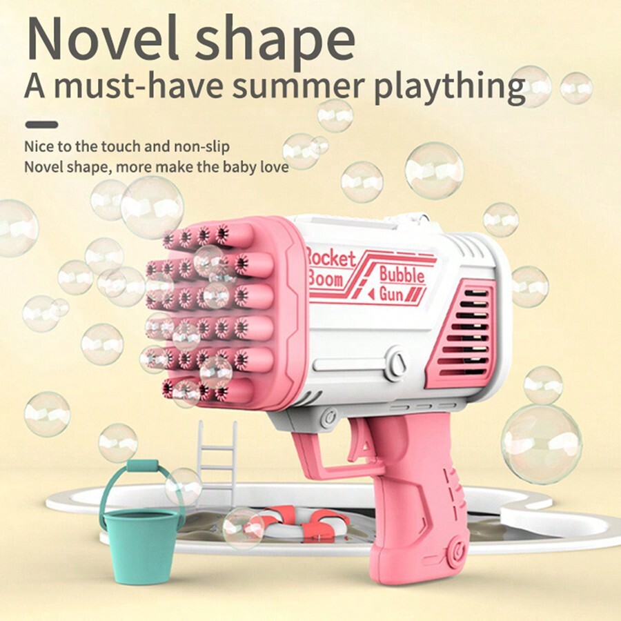 1pc Electric Automatic Bubble Gun Toy Rocket Bubble Maker For Outdoor ...