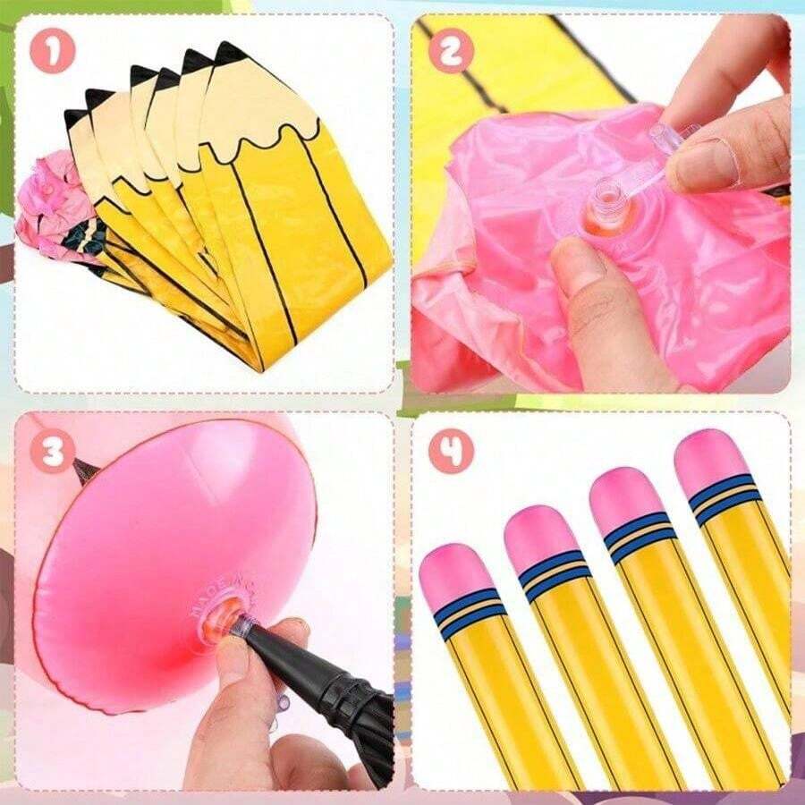 1pc 27.5 Inches Giant Inflatable Pencil, Birthday Party Gift, Pencil ...