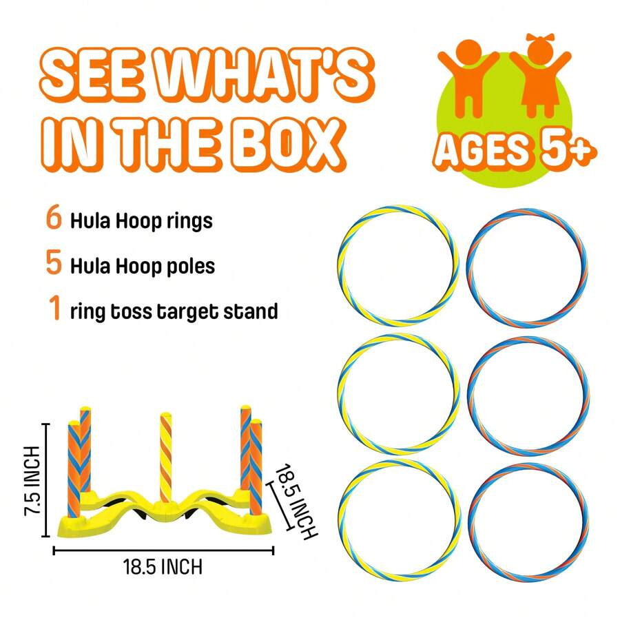 Wham-O Ring Toss Games For Kids And Adults, Indoor& Outdoor Ring ...